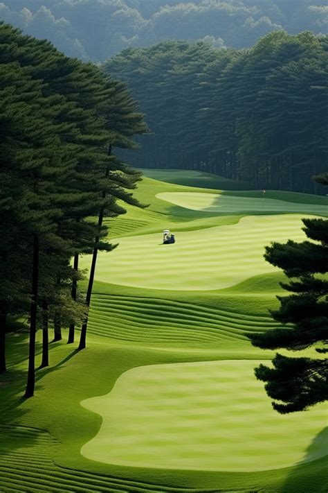 숲이 내려다보이는 그린 골프장 배경 배경 화면 및 일러스트 무료 다운로드 Pngtree