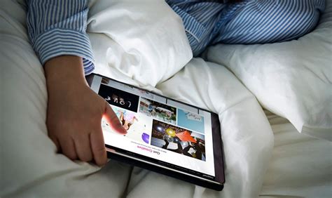 Person Using Tablet Bed Free Photo Rawpixel