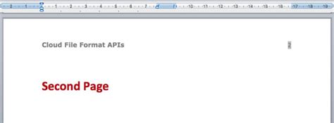 Manipulate Word Documents Insert Page Header Page Number