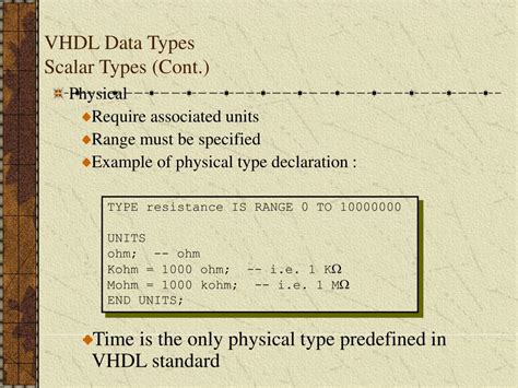 Ppt Vhdl Data Types Powerpoint Presentation Free Download Id3945652