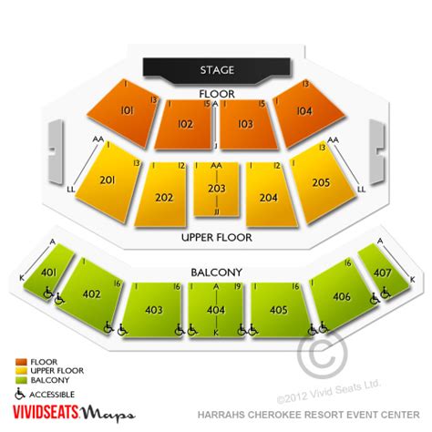 Harrahs Asheville Seating Chart Pe