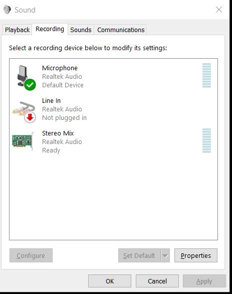 Windows 10 Win 10 After April Update No Longer Detects Microphone On