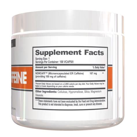 Genius Caffeine Extended Release Microencapsulated Caffeine All