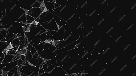 Premium Vector Abstract Vector Technology Background Network Connection Structure On Grey