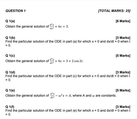 Solved TOTAL MARKS QUESTION Q A Marks D X Chegg Com