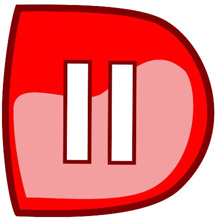 Red Pause Button Clip Art At Clker Com Vector Clip Art Online Royalty Free Public Domain