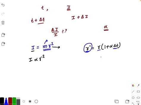 Solved At A Temperature T The Moment Of Inertia Of A Body Is I When The Temperature Of The