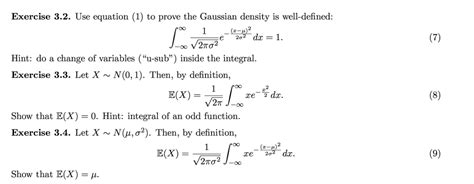 Solved Gaussian Integral