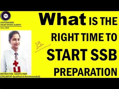 WHAT IS THE RIGHT TIME TO START SSB INTERVIEW PREPARATION TIPS TO CRACK SSB IN FIRST ATTEMPT