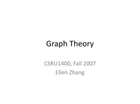 Ppt Graph Theory Powerpoint Presentation Free Download Id 3152387