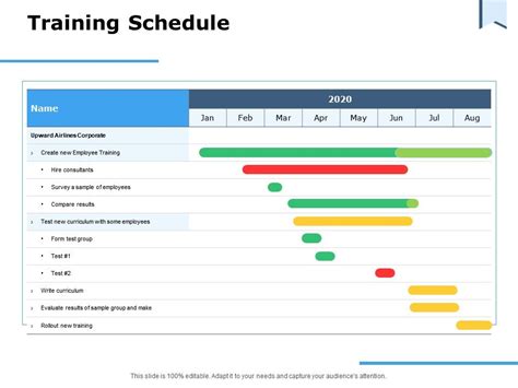 Training Schedule Ppt Powerpoint Presentation Summary Background
