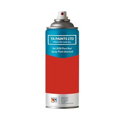 Ral 3028 Pure Red Spray Paint Aerosol Ta Paints