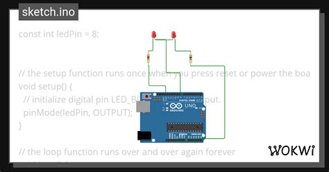 Two Leds Sink Source Wokwi Arduino And ESP Simulator