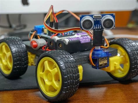 arduino obstacle avoiding car using servo and l298n driver arduino