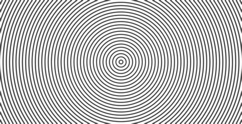 Concentric Circle Illustration For Sound Wave Abstract Circle Line Pattern Black And White