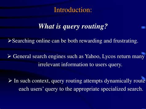 Ppt Topic Centric Query Routing Powerpoint Presentation Free Download Id 5501007