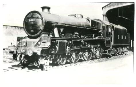 Railway Photograph Lms Jubilee Class 4 6 0 No 5729 Furious At St Rollox 1937 £1 45 Picclick Uk