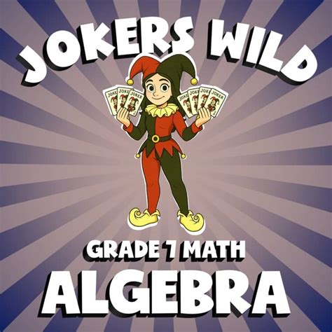 Algebra Jokers Wild Math Game No Prep Grade 7 Review Tpt