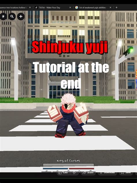 Shinjuku Yuji Moveset In Roblox Tiktok