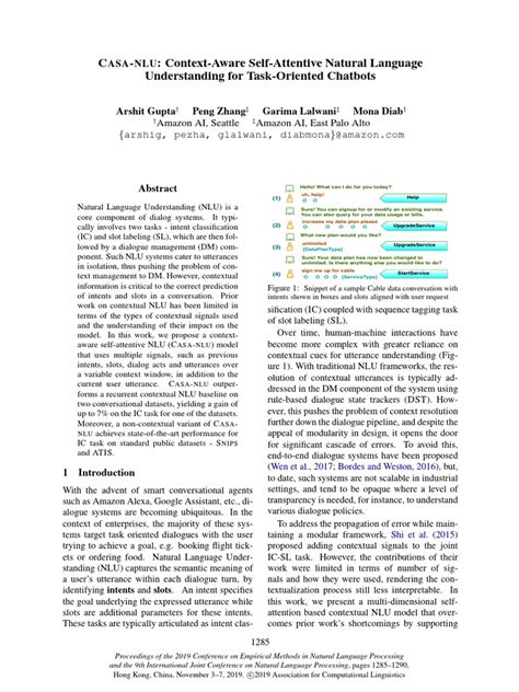 context aware self attentive natural language understanding for task
