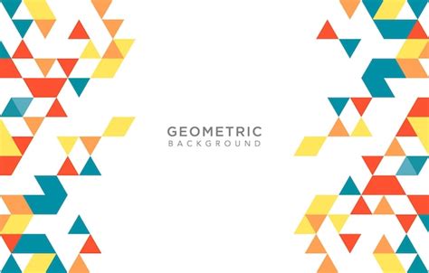 Premium Vector Abstract Geometric White Background With Triangle Shapes