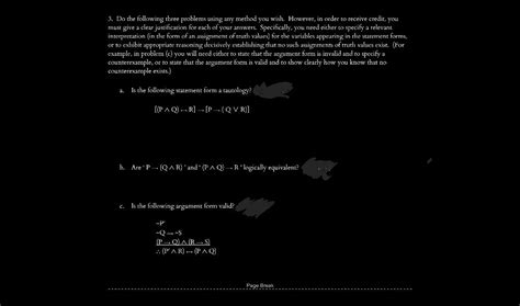 Do The Following Three Problems Using Any Method Chegg