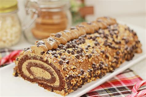 Mocha Swiss Roll Yule Log Cake Thezonghan