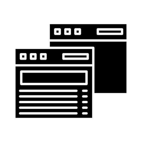 Premium Vector Duplicate Browser Vector Illustration Style