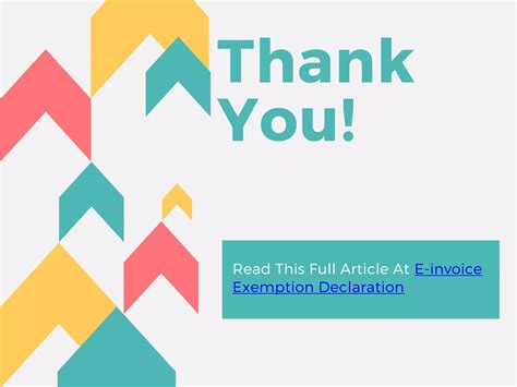 E Invoice Exemption Declaration Functionality Made Available Pptx