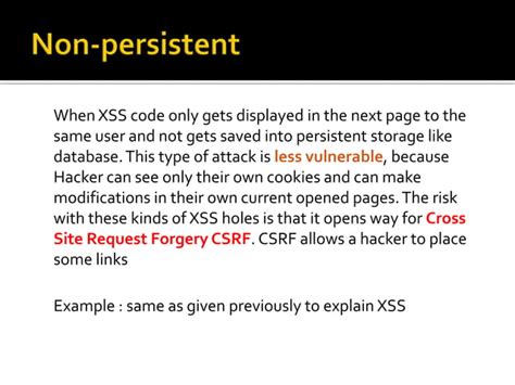 cross site scripting xss pptx web development internet