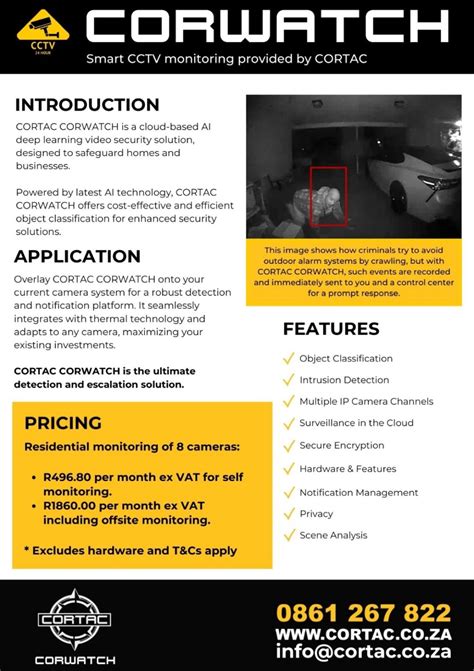 Cortac Security On Linkedin ⚠️ Cortac Corwatch Is A Cloud Based Ai