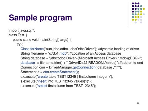 jdbc java database connectivity ppt download