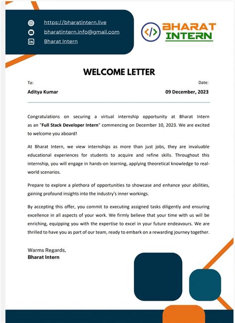 Aditya Kumar On Linkedin Virtualinternship Bharatintern