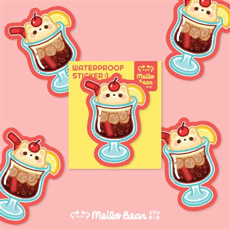 Waterproof Sticker Coke Float Chub My