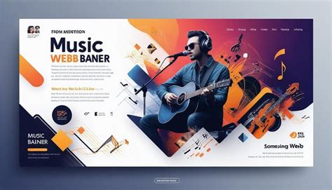 Music Banner Design Premium Ai Generated Image