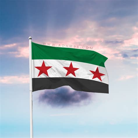 تحميل علم سوريا الحر يرفرف خلفية علم سوريا الحر عالية الدقة Syria Flag