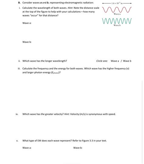 Solved B Consider Waves A And B Representing Chegg Com