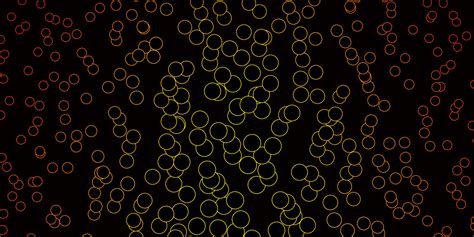 Dark Orange Vector Background With Bubbles 14401273 Vector Art At Vecteezy