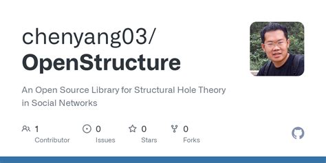 GitHub Chenyang03 OpenStructure An Open Source Library For Structural Hole Theory In Social