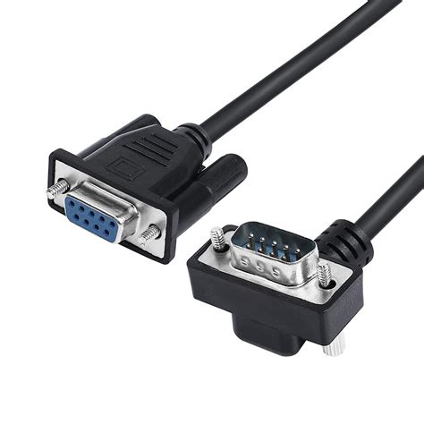 90도 rs232 db9 케이블 제조 업체 l 모양 db9 케이블 공급 업체 여성 어댑터 케이블 공장에 사용자 정의 직각
