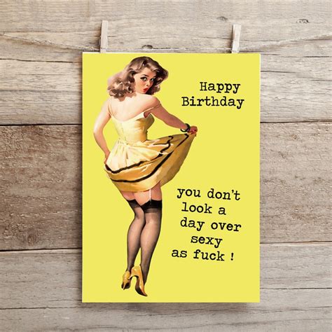 Sexy Birthday Card Etsy