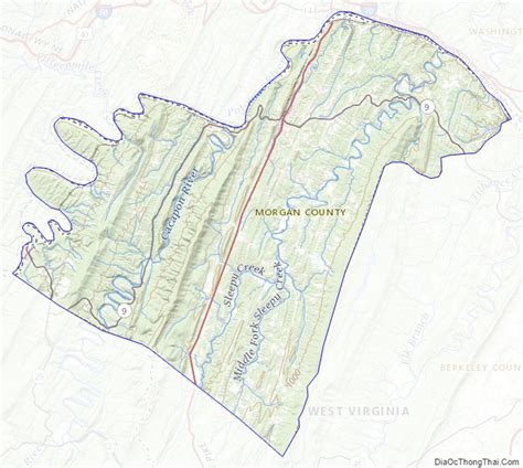 Map Of Morgan County West Virginia Thong Thai Real