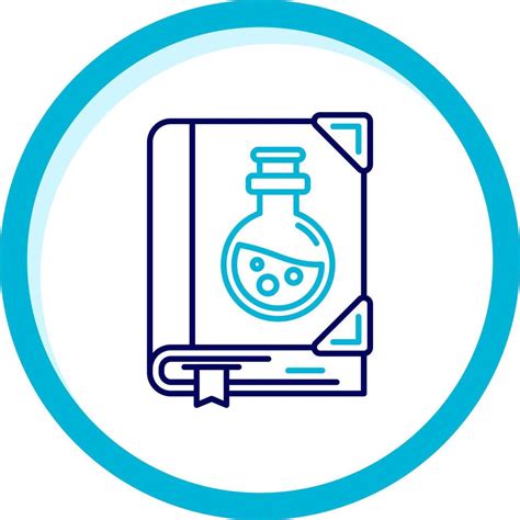 Sciene Book Two Color Blue Circle Icon 37852978 Vector Art At Vecteezy