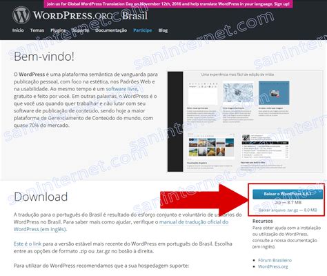 Instalar O WordPress SAN