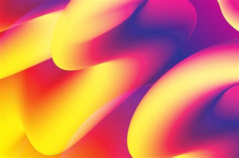 Premium Vector Colorful Gradient Infused Blended Overly Creative Abstract Wavy Style With