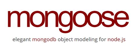 mongodb and mongoose