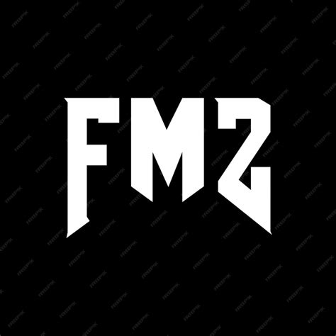 Premium Vector Fmz Letter Logo Design For Technology Company Fmz Logo
