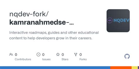 github nqdev fork kamranahmedse developer roadmap interactive