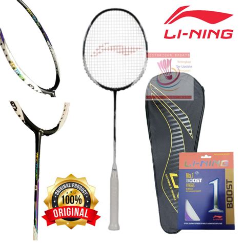 Jual Raket Badminton Lining Tec Tonic Tectonic 9 3u 4u 5u Black White Original Shopee Indonesia