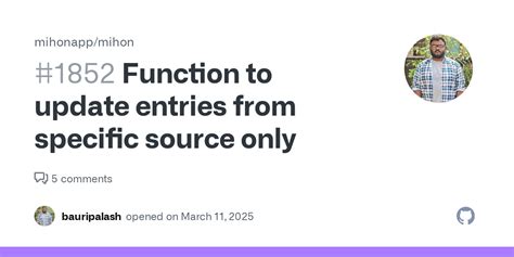 Function To Update Entries From Specific Source Only · Issue 1852 · Mihonappmihon · Github